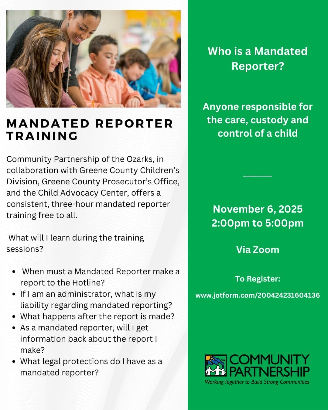 FREE Mandated Reporter Training - Missouri Life